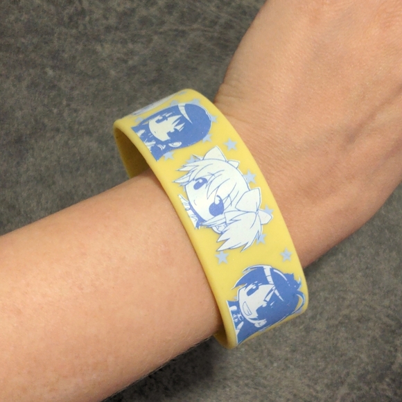 Hot Topic | Jewelry | Yellow Madoka Magica Rubber Bracelet Emo ...